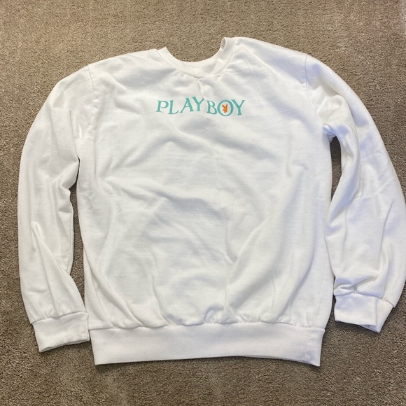 PLAYBOY | Tops | Official Playboy Crew Neck Logo Sweatshirt 22 | Poshmark